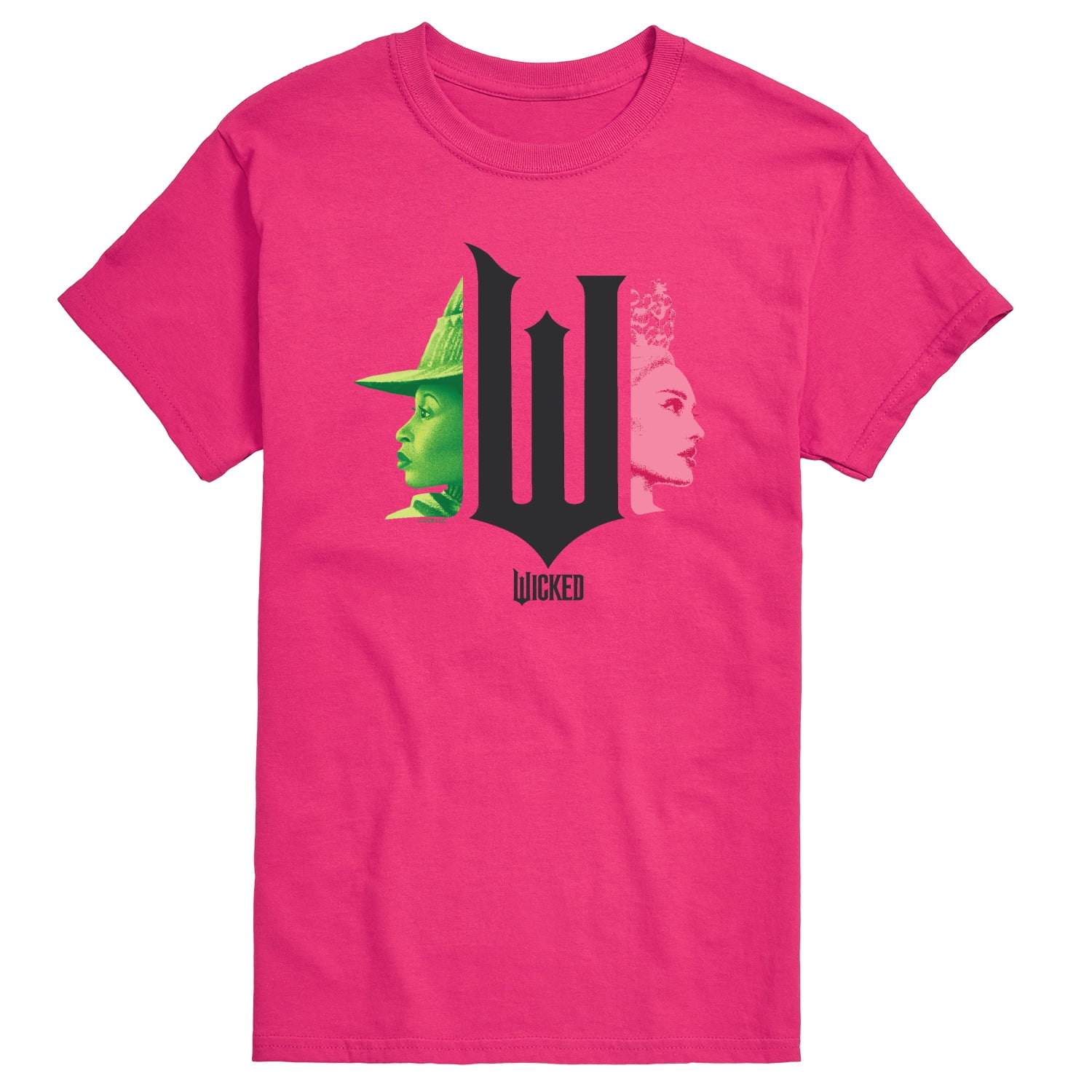 Wicked - Elphaba and Glinda Side Profile - Men's Short Sleeve Graphic T ...