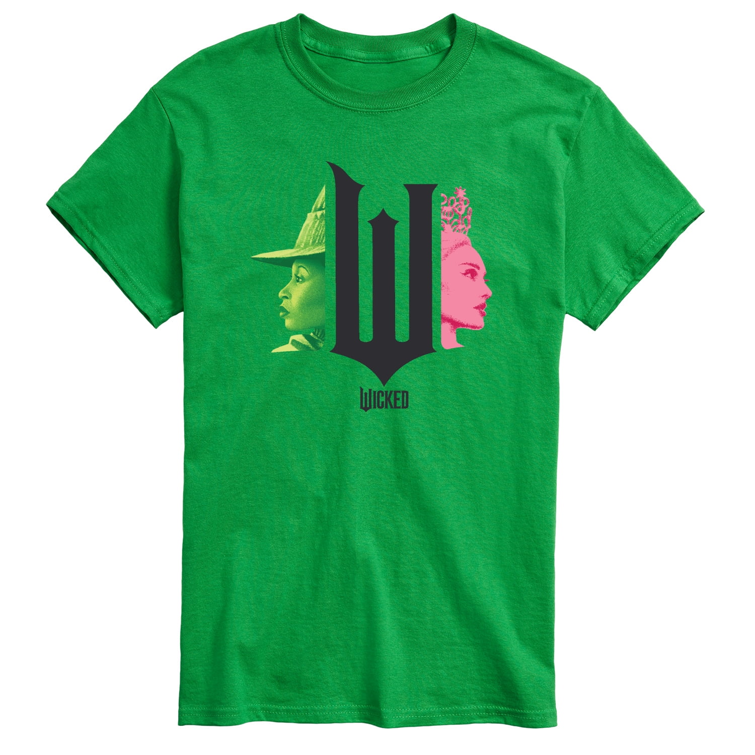 Wicked - Elphaba and Glinda Side Profile - Men's Short Sleeve Graphic T ...