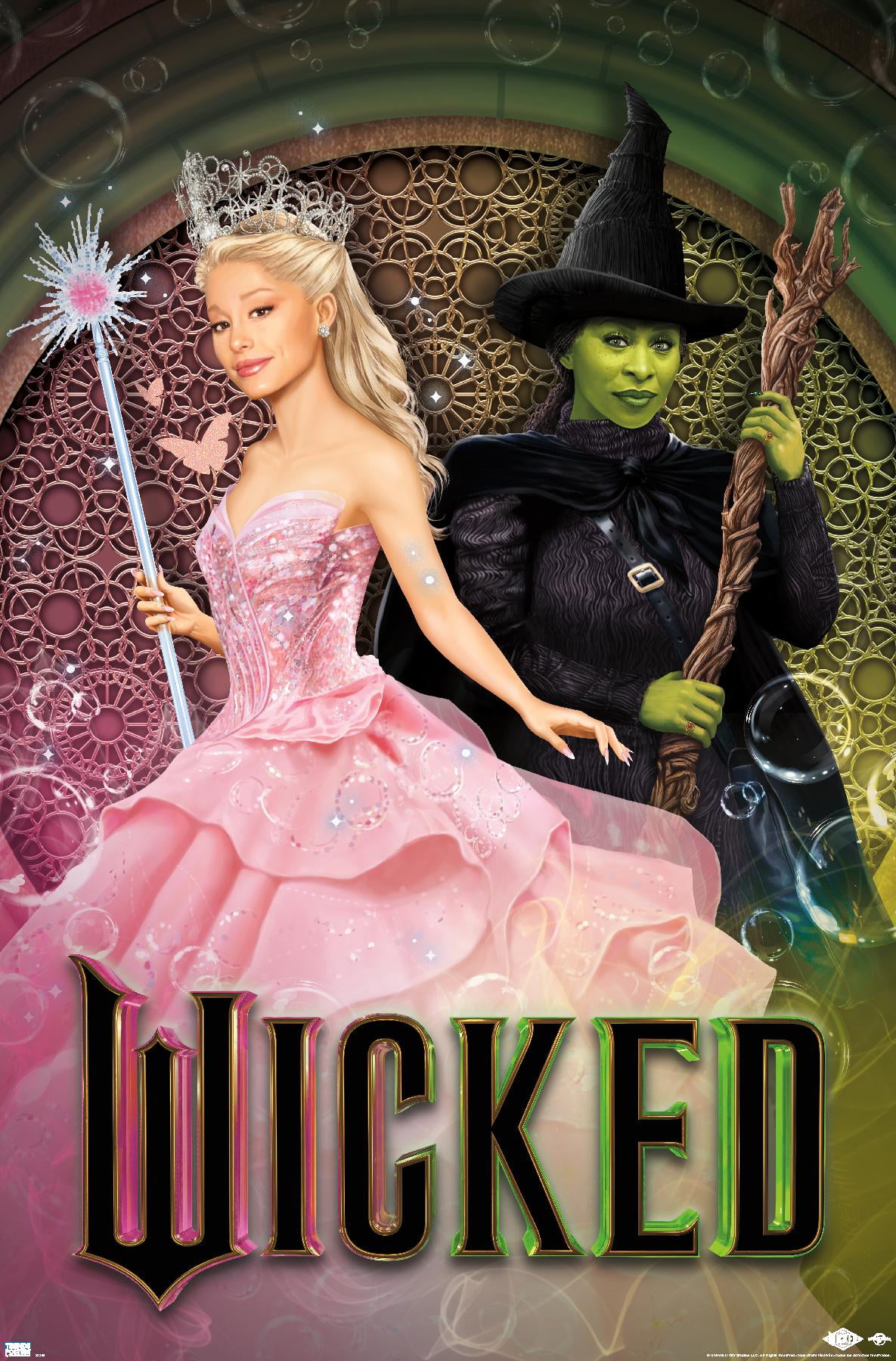 Wicked - Elphaba and Glinda Upland Wall Poster, 22.375" x 34" - Walmart.com