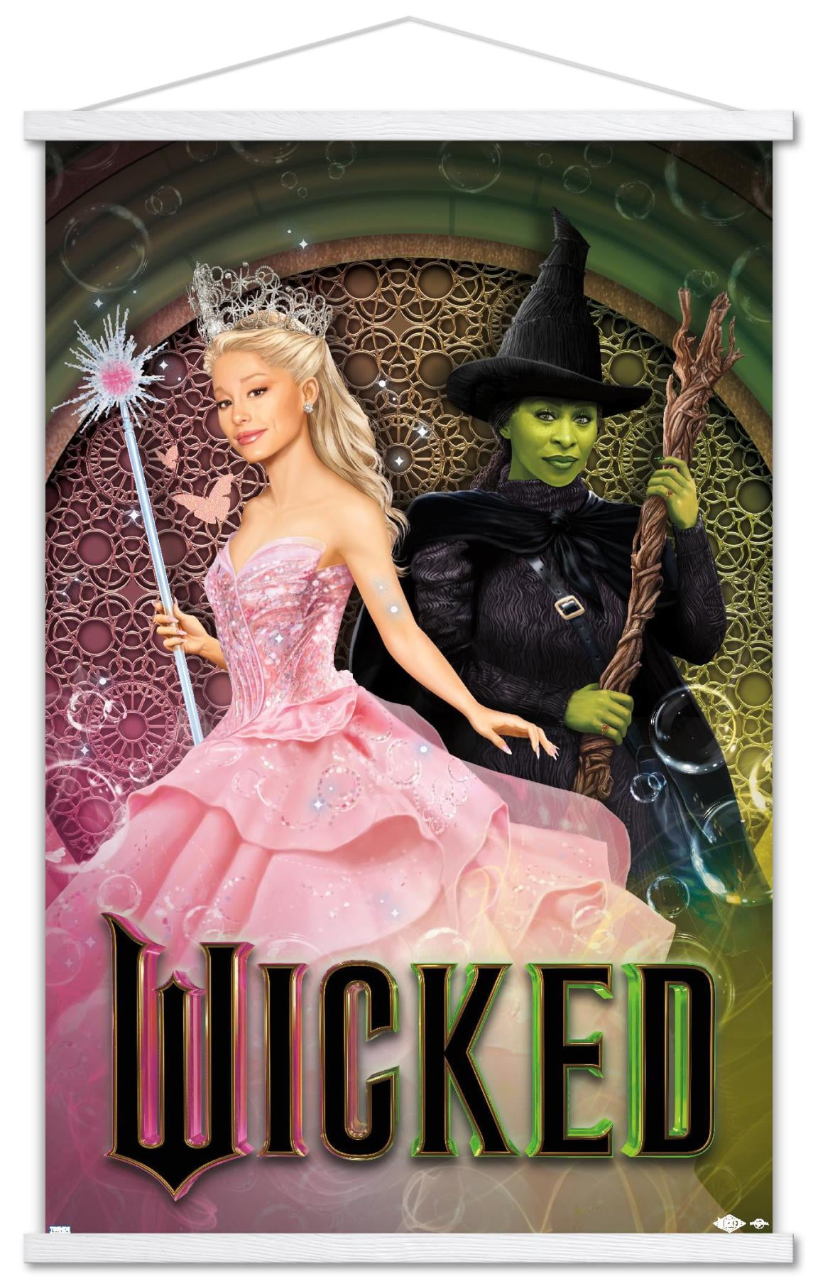 Wicked - Elphaba and Glinda Upland Wall Poster with Magnetic Frame, 22. ...
