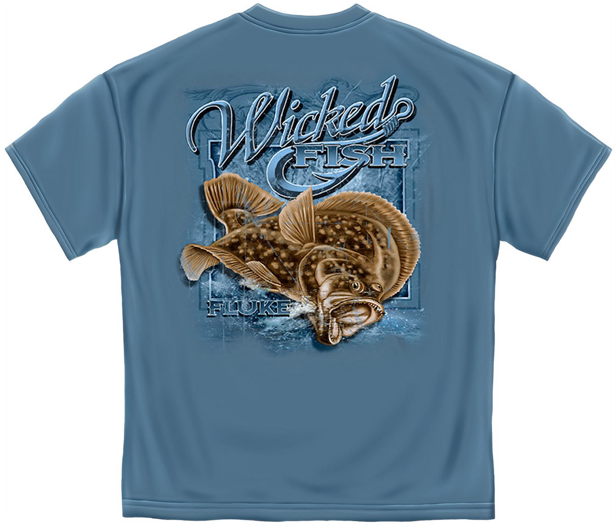 Wicked Fish Fighting Fluke T-Shirt - Walmart.com