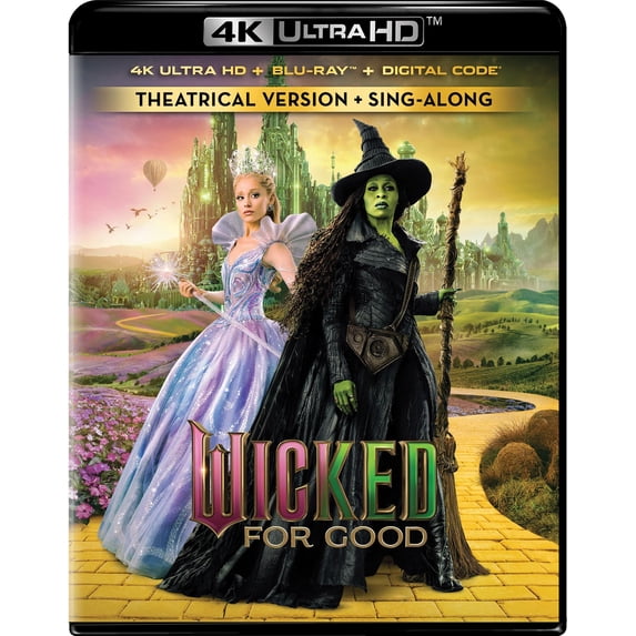 Wicked: For Good (4K Ultra HD + Blu-ray + Digital Copy) Universal ...