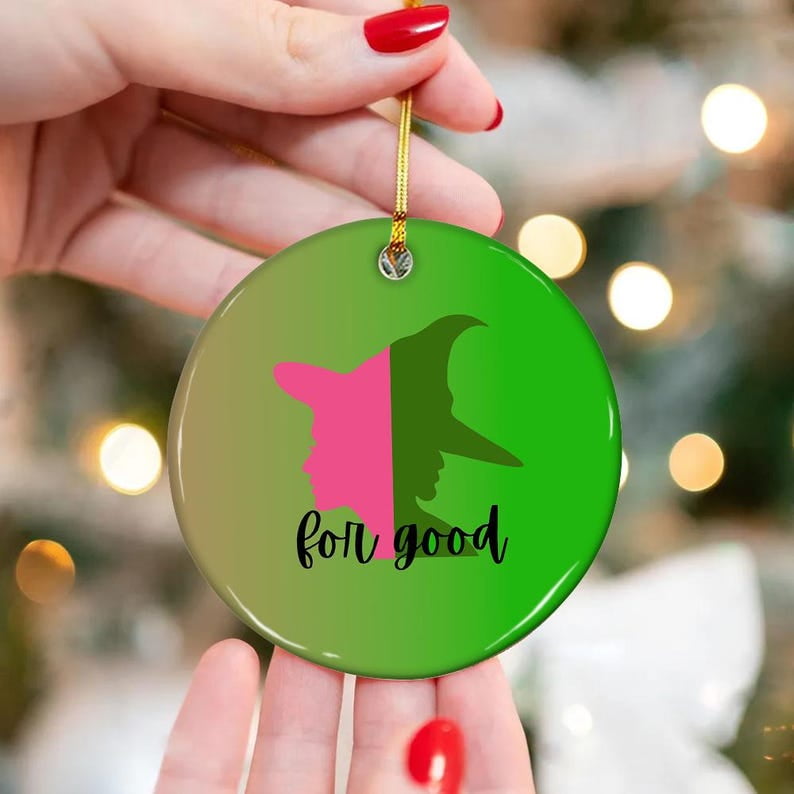 Wicked “For Good” Ceramic Ornament – Glinda & Elphaba Christmas Decor ...