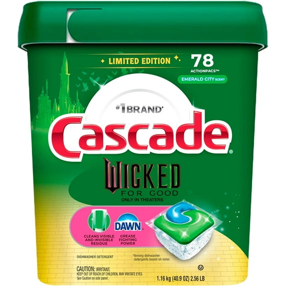 Wicked: For Good" Limited Edition Complete Dishwasher Pods, Dishwasher ...