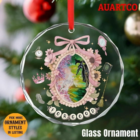 Wicked “For Good” Movie Ornament – Elphaba & Glinda Christmas Tree Gift ...