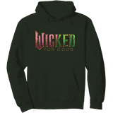 Wicked For Good Pink To Green Logo Pullover Unisex Hoodie ,Full Sizes S ...