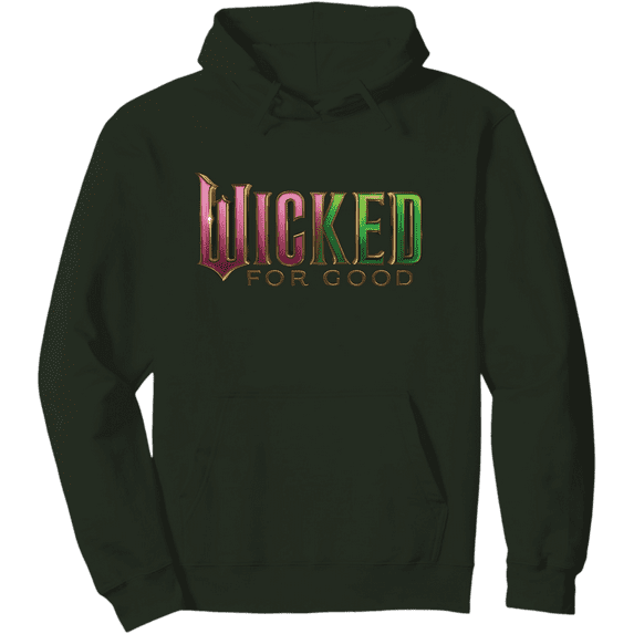 Wicked For Good Pink To Green Logo Pullover Unisex Hoodie ,Full Sizes S ...