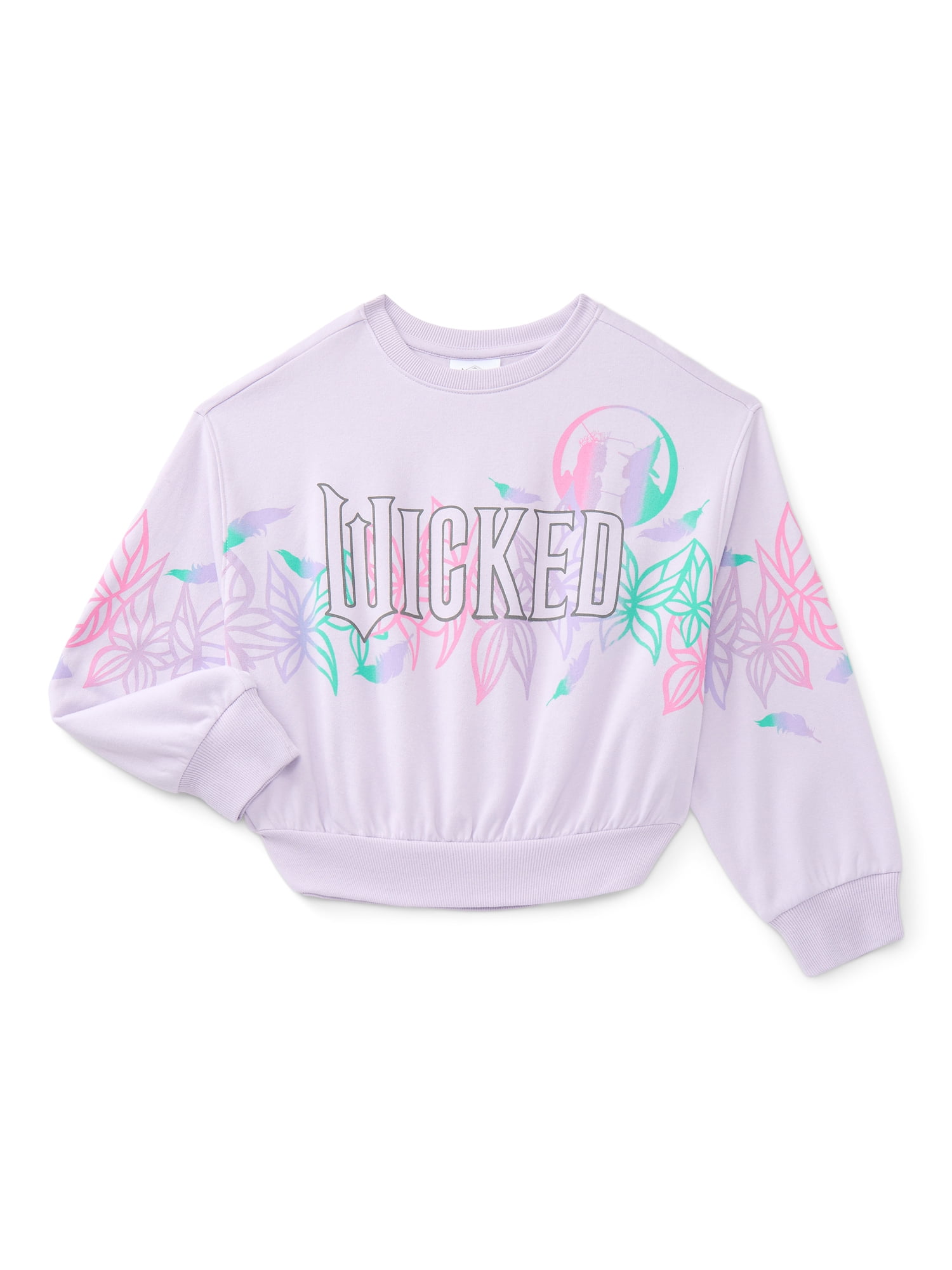 Wicked Girls Graphic Fleece Crew Pullover, Sizes 4-16 - Walmart.com