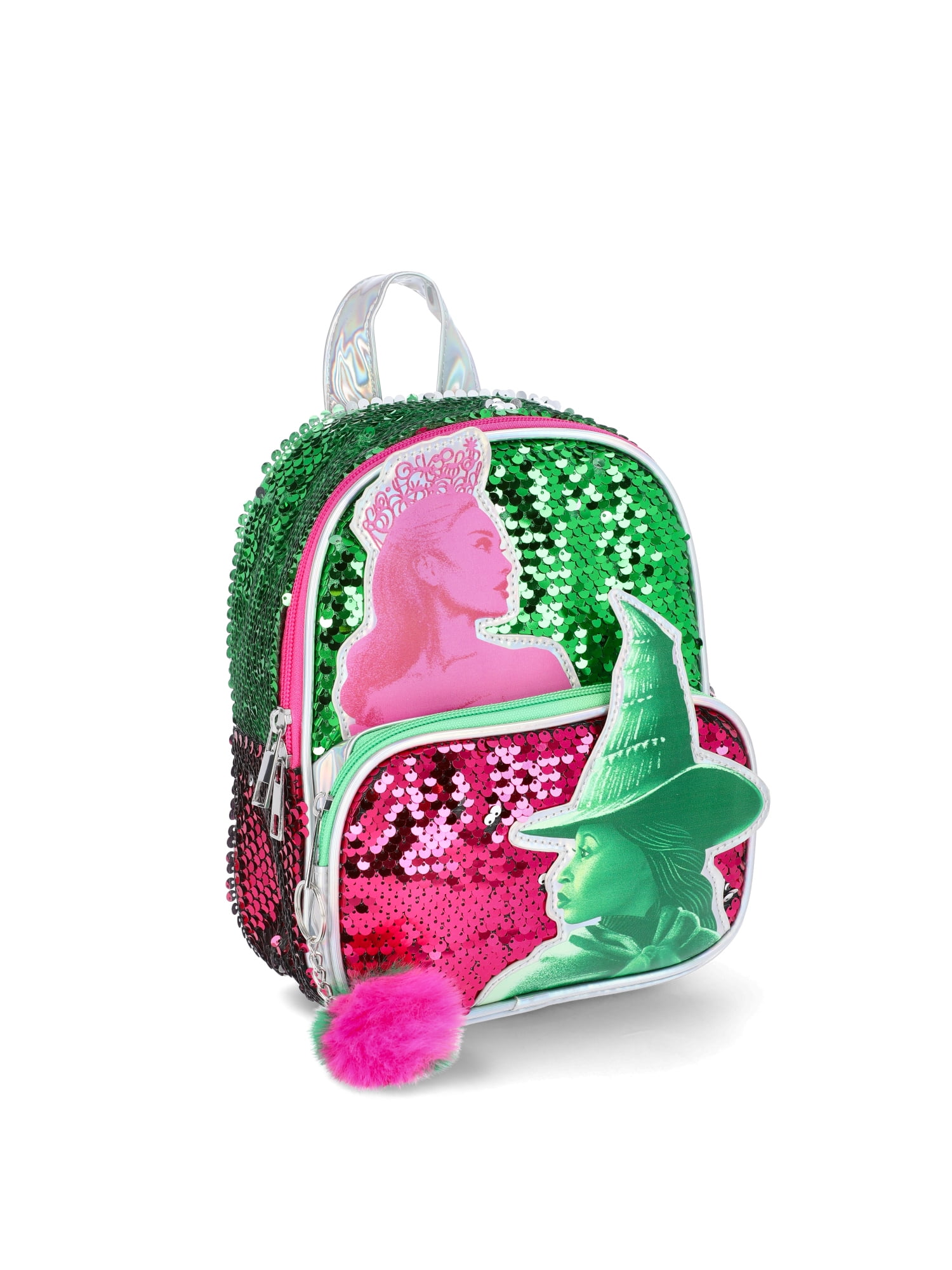 Wicked Girls Sequin Mini Backpack, Green/Pink - Walmart.com