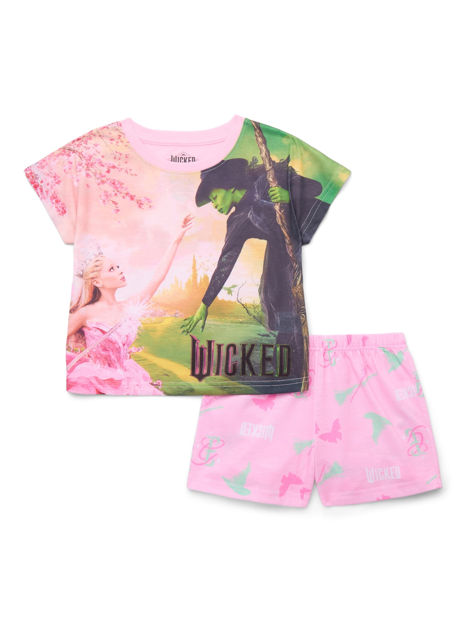 Wicked Girls' Tee and Shorts Pajama Set, 2-Piece, Sizes 4-12 - Walmart.com