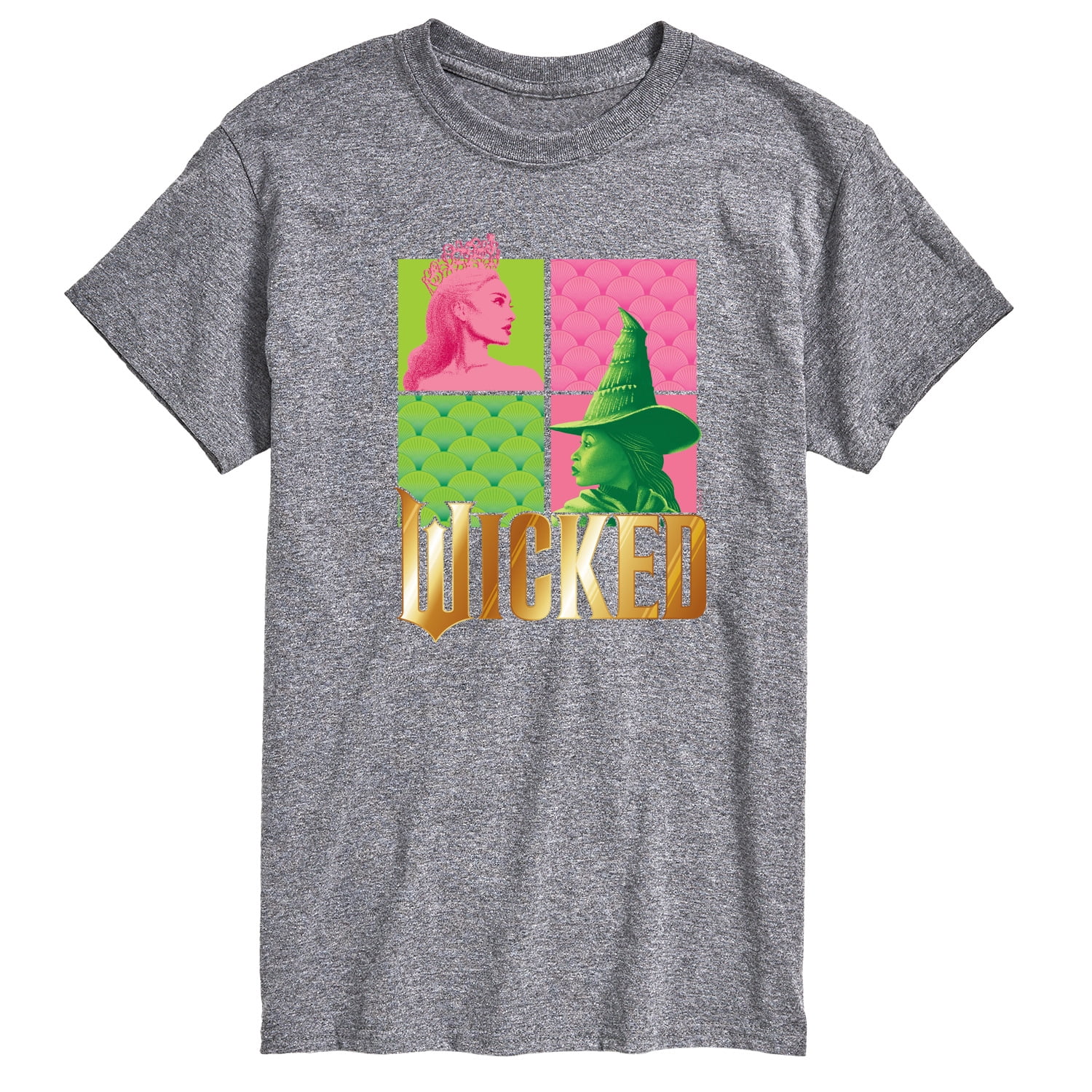 Wicked - Glinda and Elphaba Logo - Men's Short Sleeve Graphic T-Shirt ...