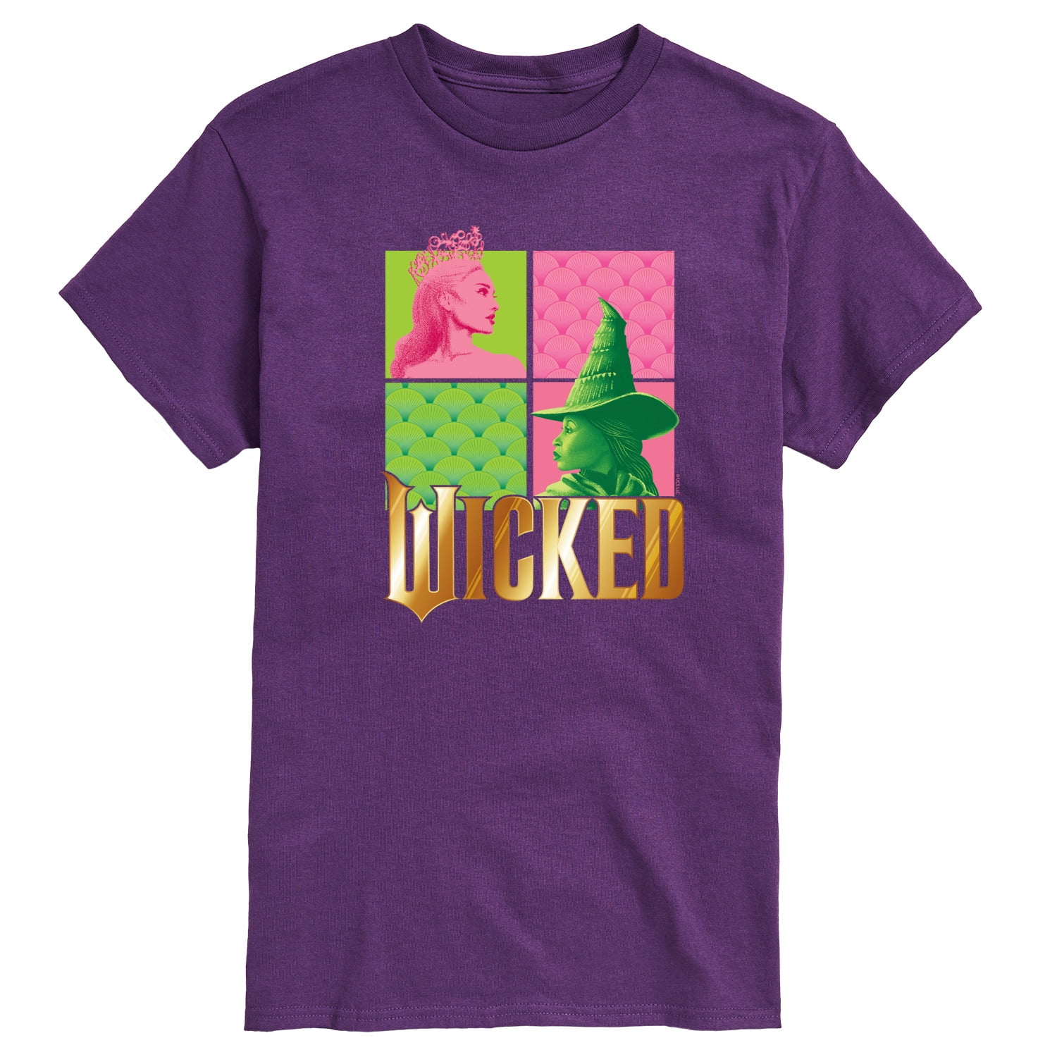 Wicked - Glinda and Elphaba Logo - Men's Short Sleeve Graphic T-Shirt ...