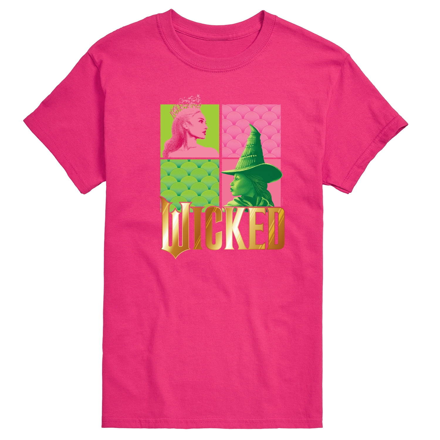 Wicked - Glinda and Elphaba Logo - Men's Short Sleeve Graphic T-Shirt ...