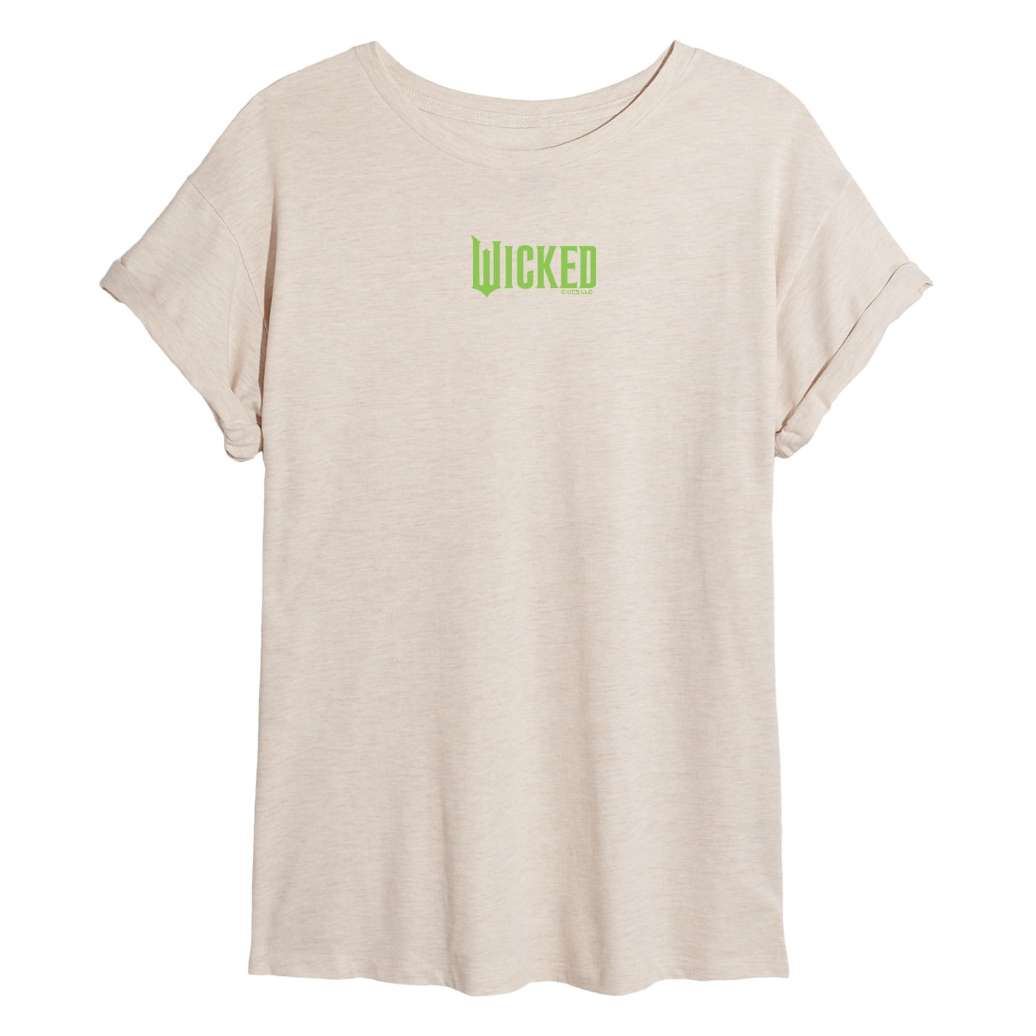 Wicked - Green Logo - Women's Oversized Graphic T-Shirt - Walmart.com