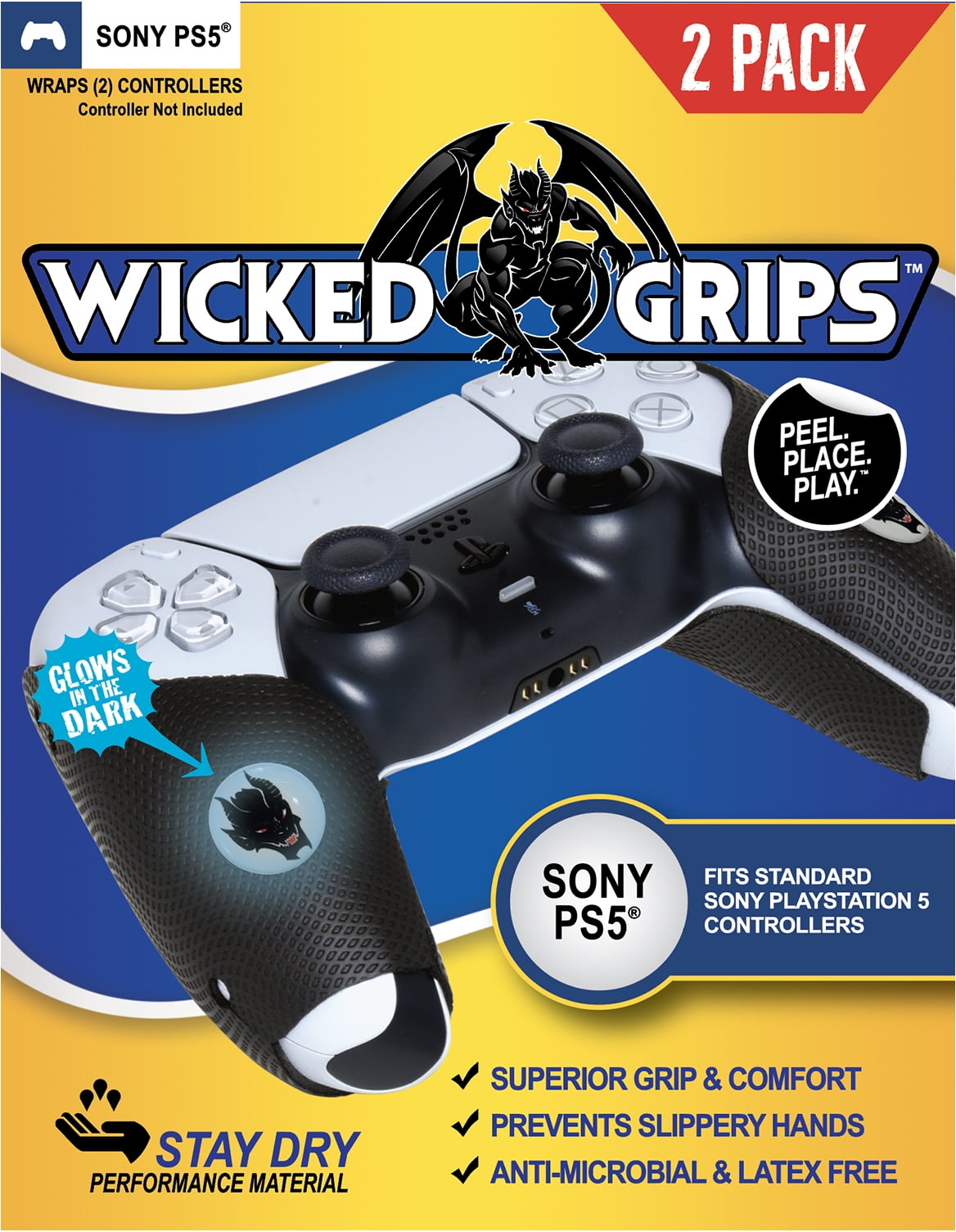 Wicked-Grips High Performance Controller Grips for Sony PlayStation 5 ...