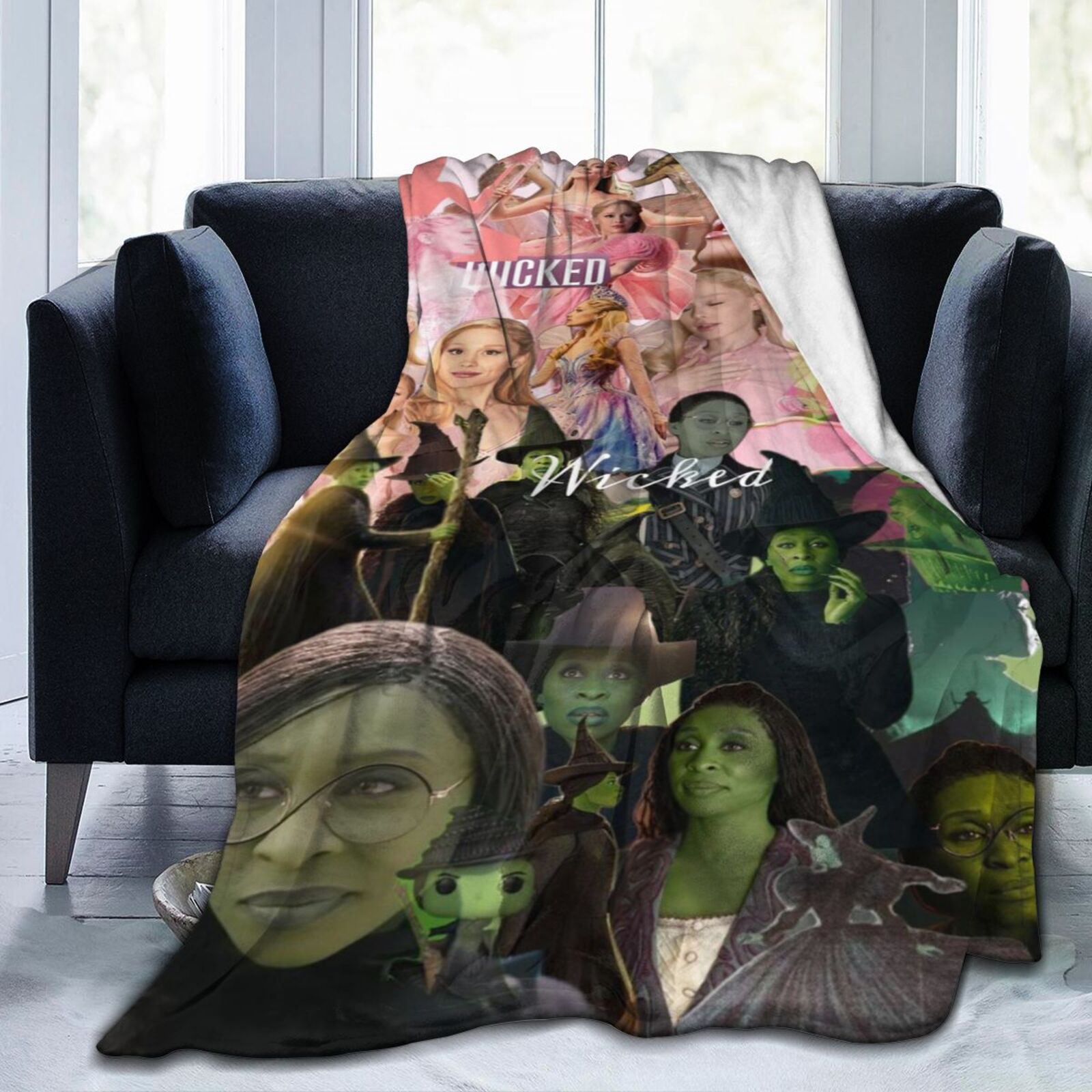 "Wicked Halloween Tapestry – Spooky & Magical Throw Featuring Glinda ...