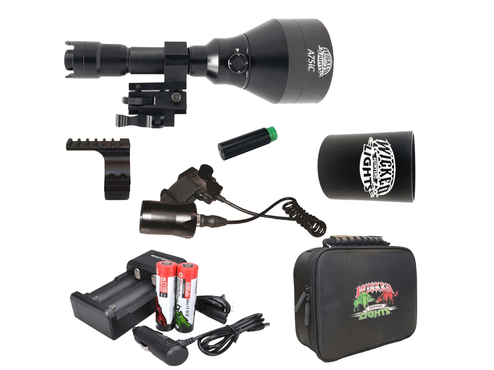 Extra Long Range Night Hunting Light Kit LED Wicked Lights Night ...