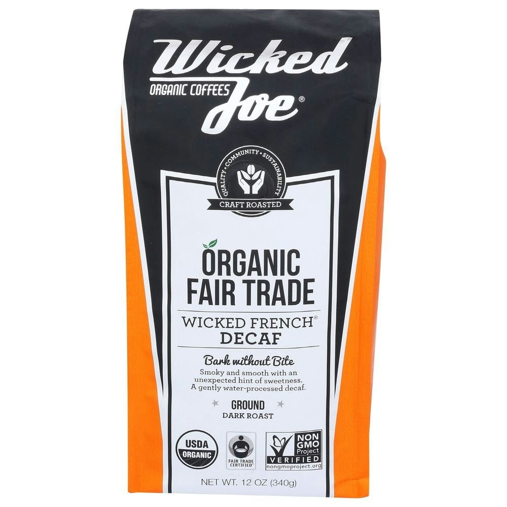 Wicked Joe Coffee Ground Decaffeinated Dark Roast (Pack of 6) - Walmart.com