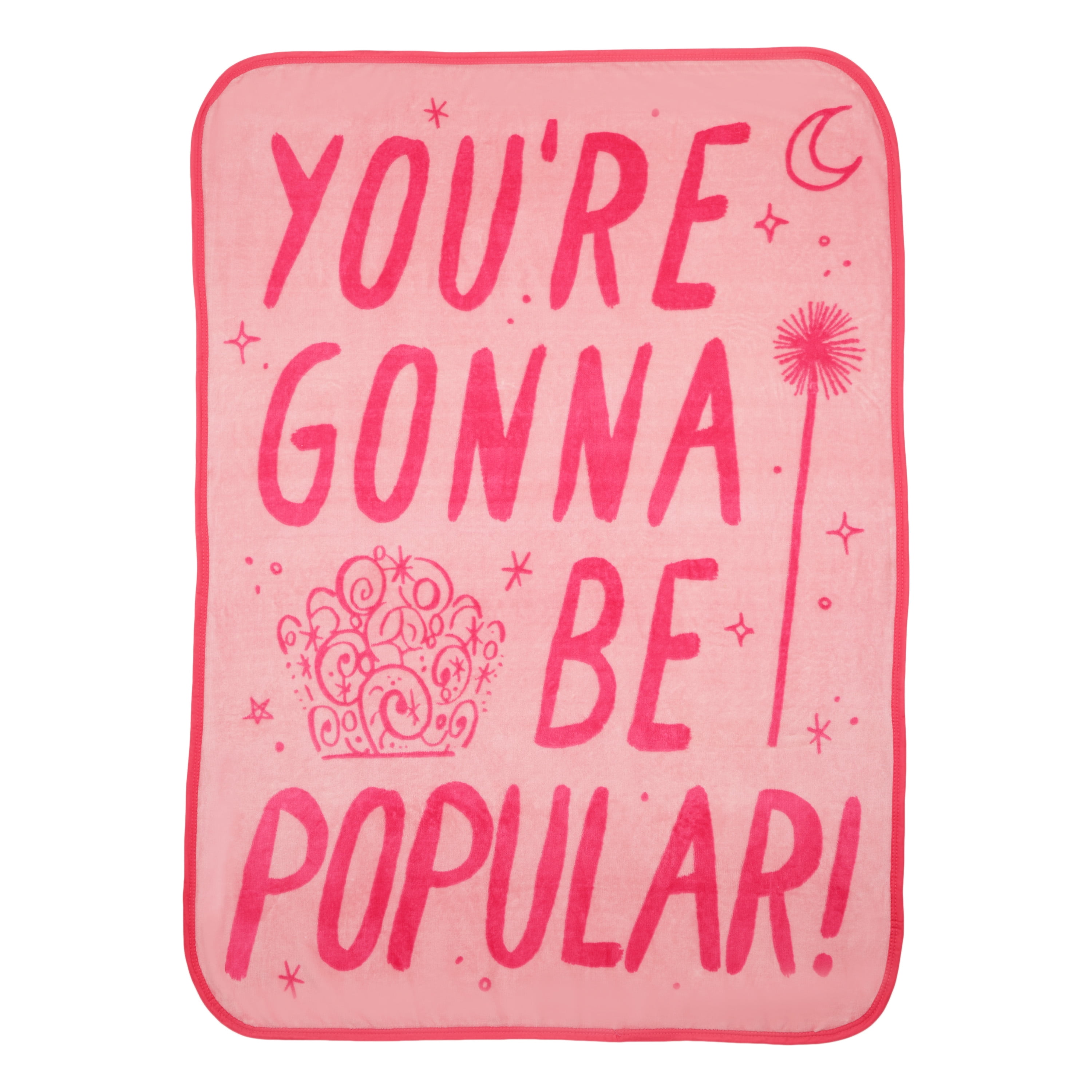 Wicked Pink Print Fleece Throw Blanket, 46 x 60 - Walmart.com