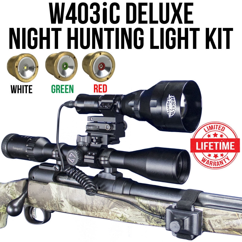 Wicked Lights W403iC Deluxe (Green, Red, and White LED's) Night Hunting ...