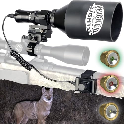 Wicked Lights W404iC Deluxe Extra Long Range Night Hunting Light Kit ...