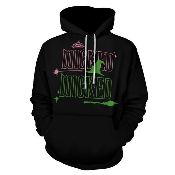 Wicked Logo Graphic Unisex 3D Print Casual Pullover Hooded Novetly Hip ...