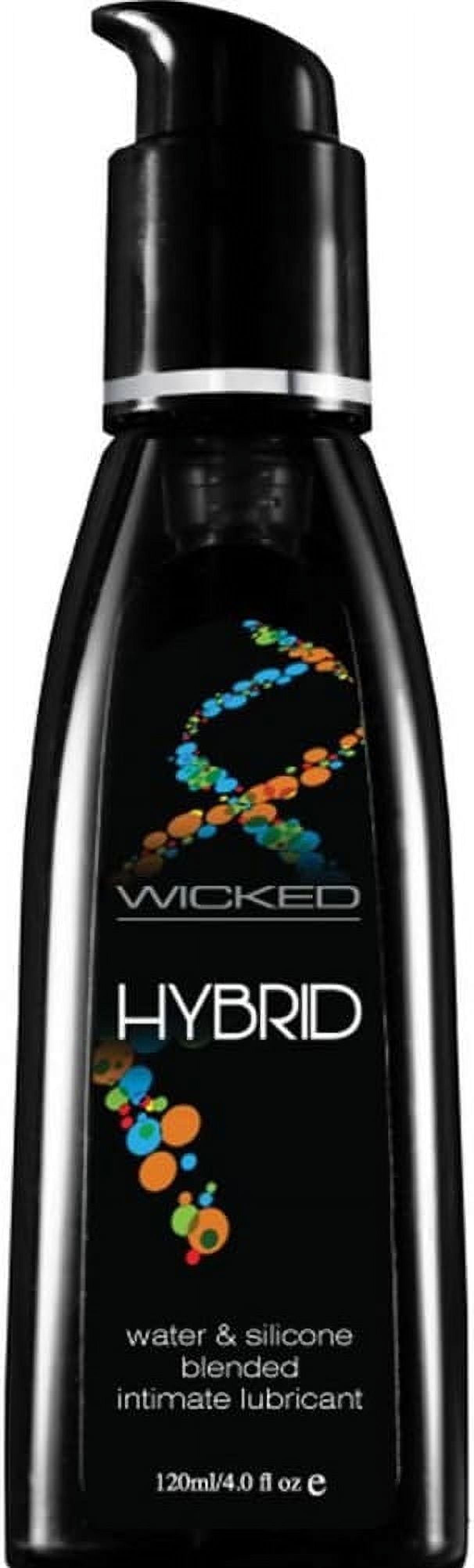 Wicked Lubes Hybrid Non-Sticky Play Lube, Fragrance Free, 4 Fl Oz ...