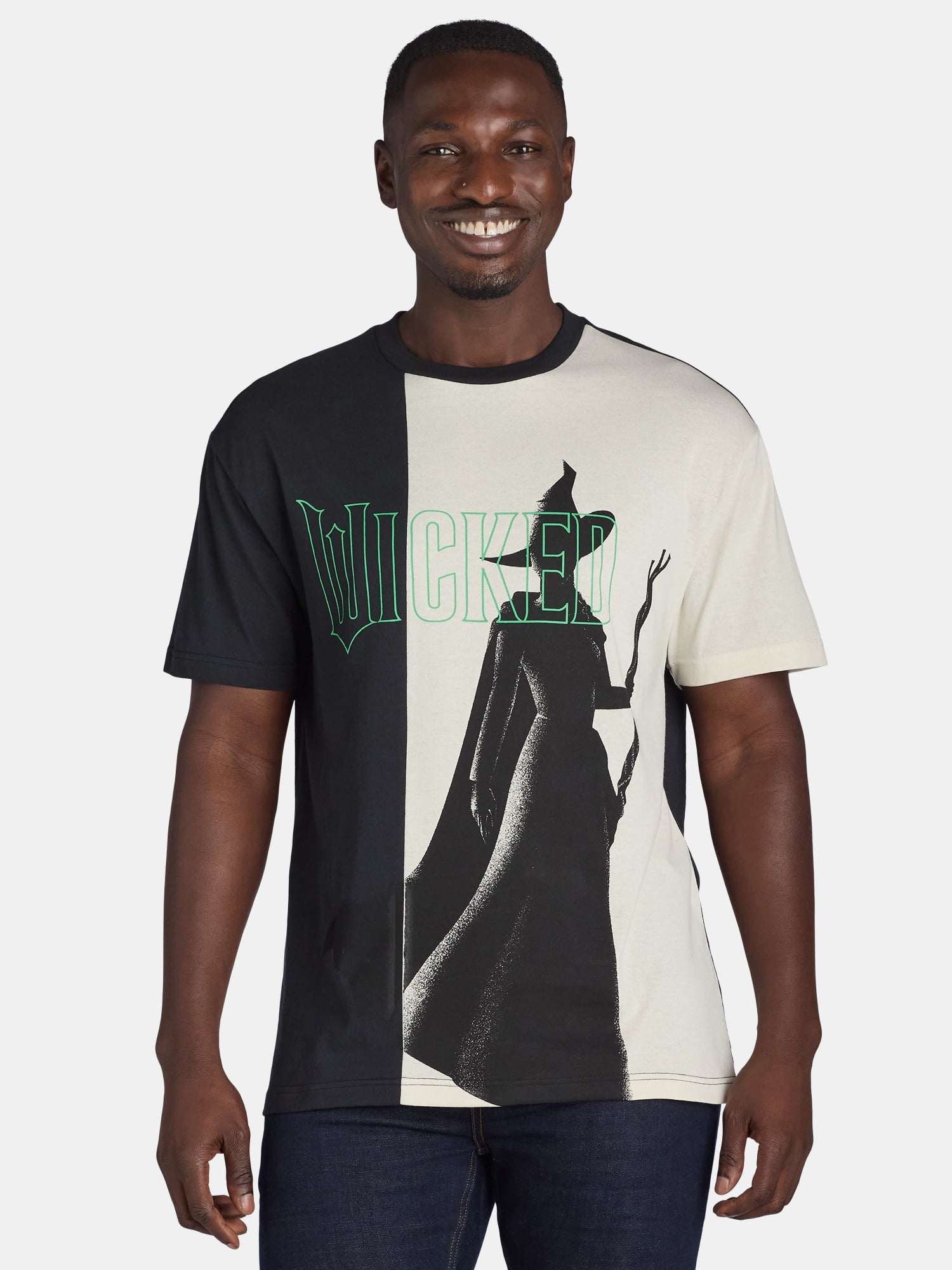 Wicked, Men's Apparel Graphic T-Shirt, Witch Split, Sizes S-3XL ...