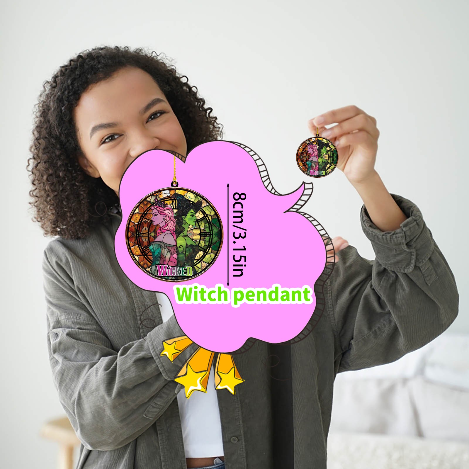 Wicked Merch，Wicked Merchandise，Wicked 2D Acrylic Decorative Pendant ...