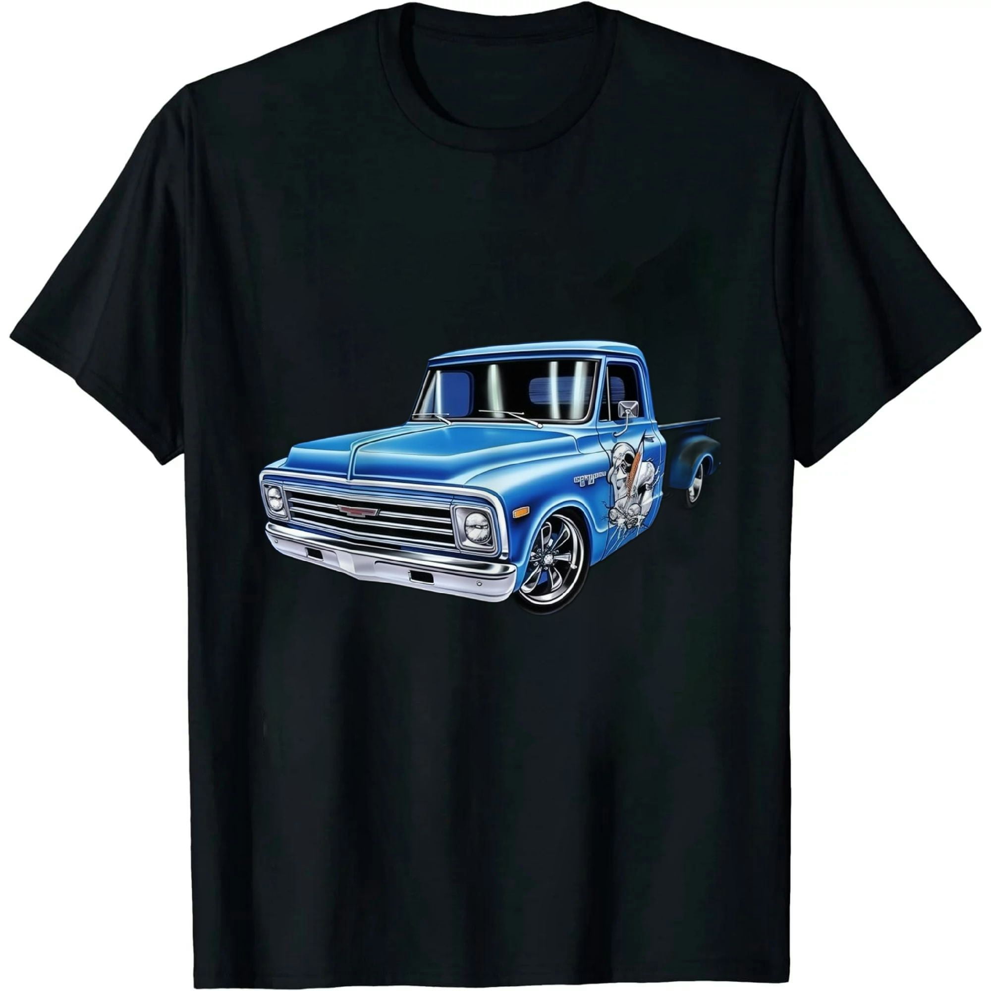 Wicked Metal - C-10 Chevy Blue Truck Shirt, Chevy C10 t-Shirt, Classic Truck, Old Truck Shirt ...