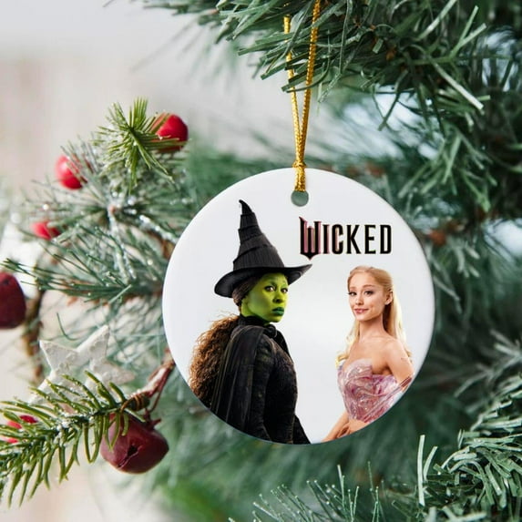 Wicked Movie Ceramic Ornament, Elphaba Glinda Live Action Christmas ...