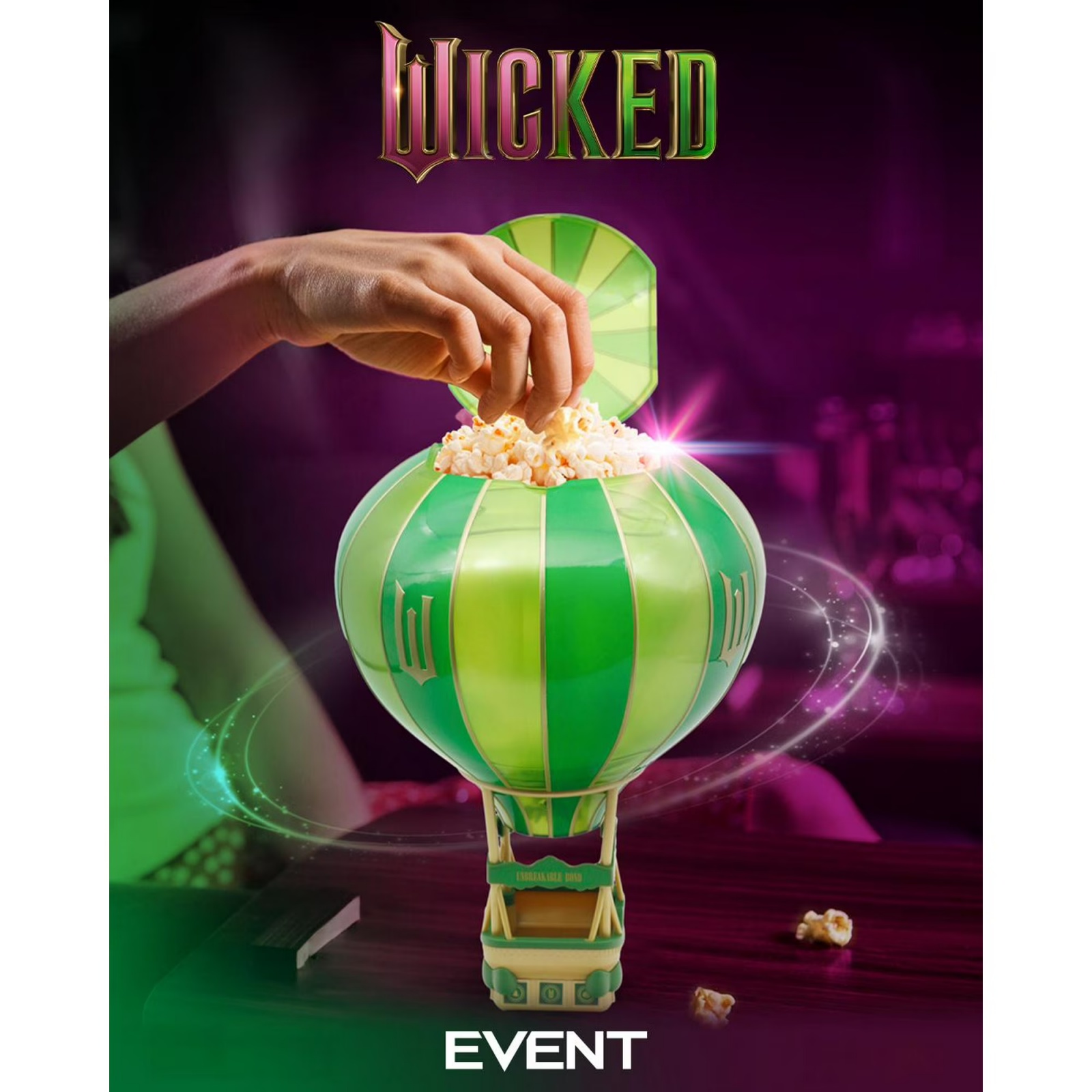 Wicked Movie Hot Air Balloon Popcorn Bucket - Collectible Snack ...