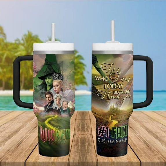 Wicked Movie Inspired Tumbler, Wizard Fantasy Cup, Wicked Tumbler 40oz ...