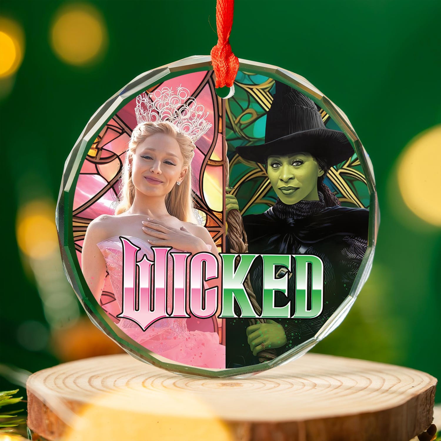 Wicked Movie Pink Goes Good With Green Ornament, Broadway Musicals ...