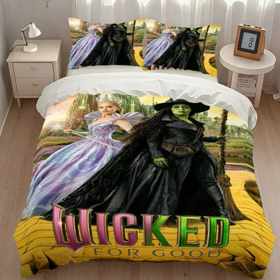 Wicked Movie Toddler Bedding Set Comforter Girls Boys Pillow Gifts ...