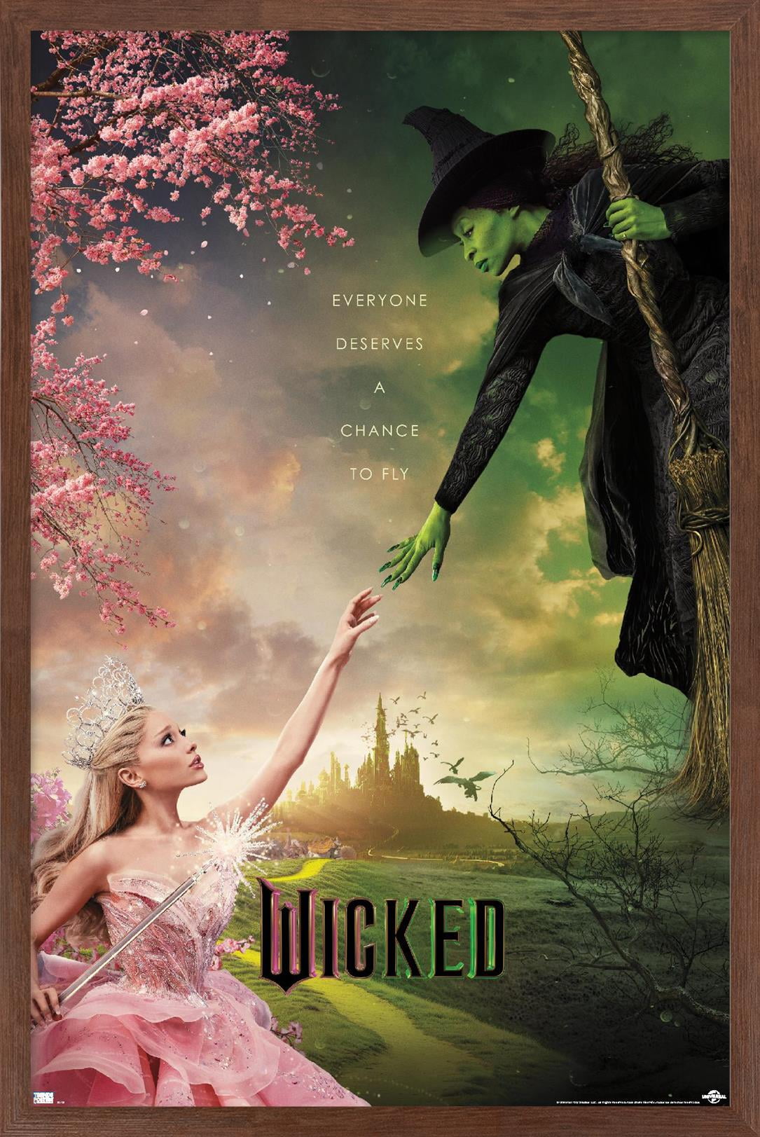 Wicked - One Sheet Wall Poster, 22.375" x 34" Framed - Walmart.com