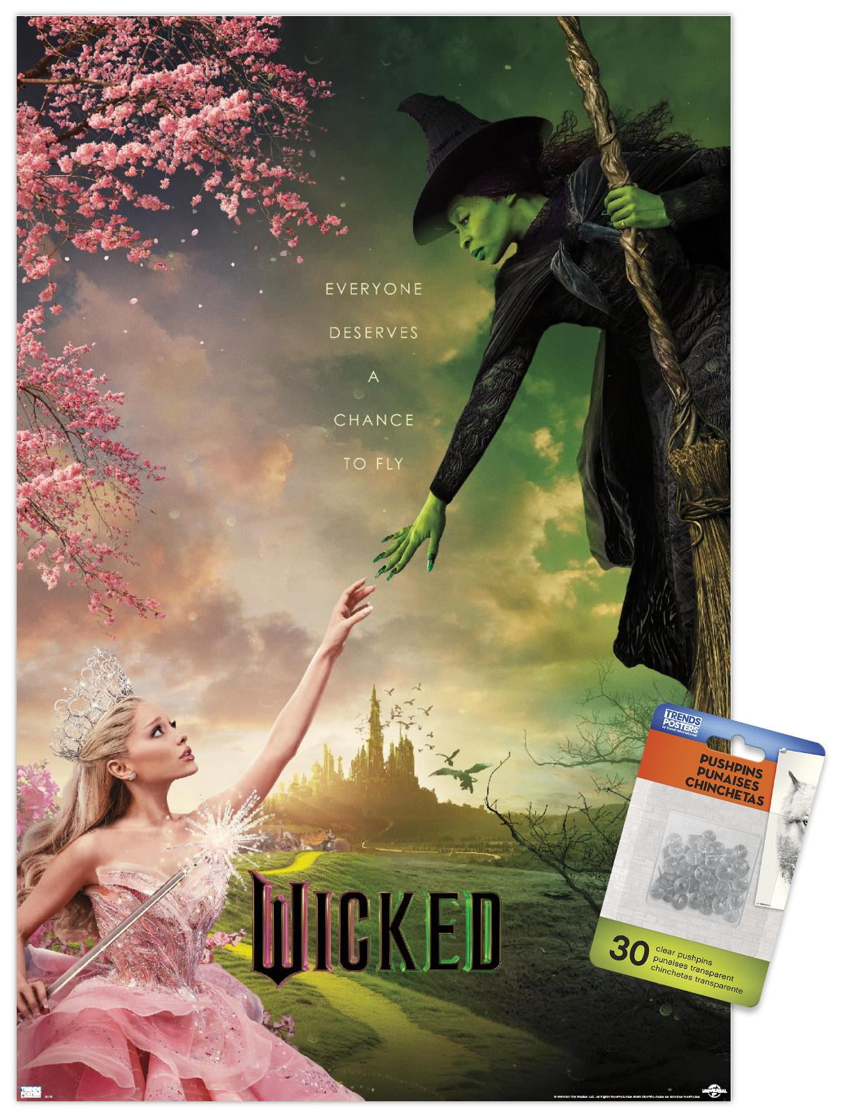 Wicked - One Sheet Wall Poster with Push Pins, 14.725" x 22.375 ...