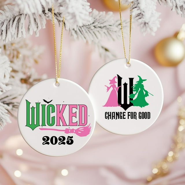 Wicked Ornament 2025 | Change for Good | Elphaba & Glinda | Broadway ...