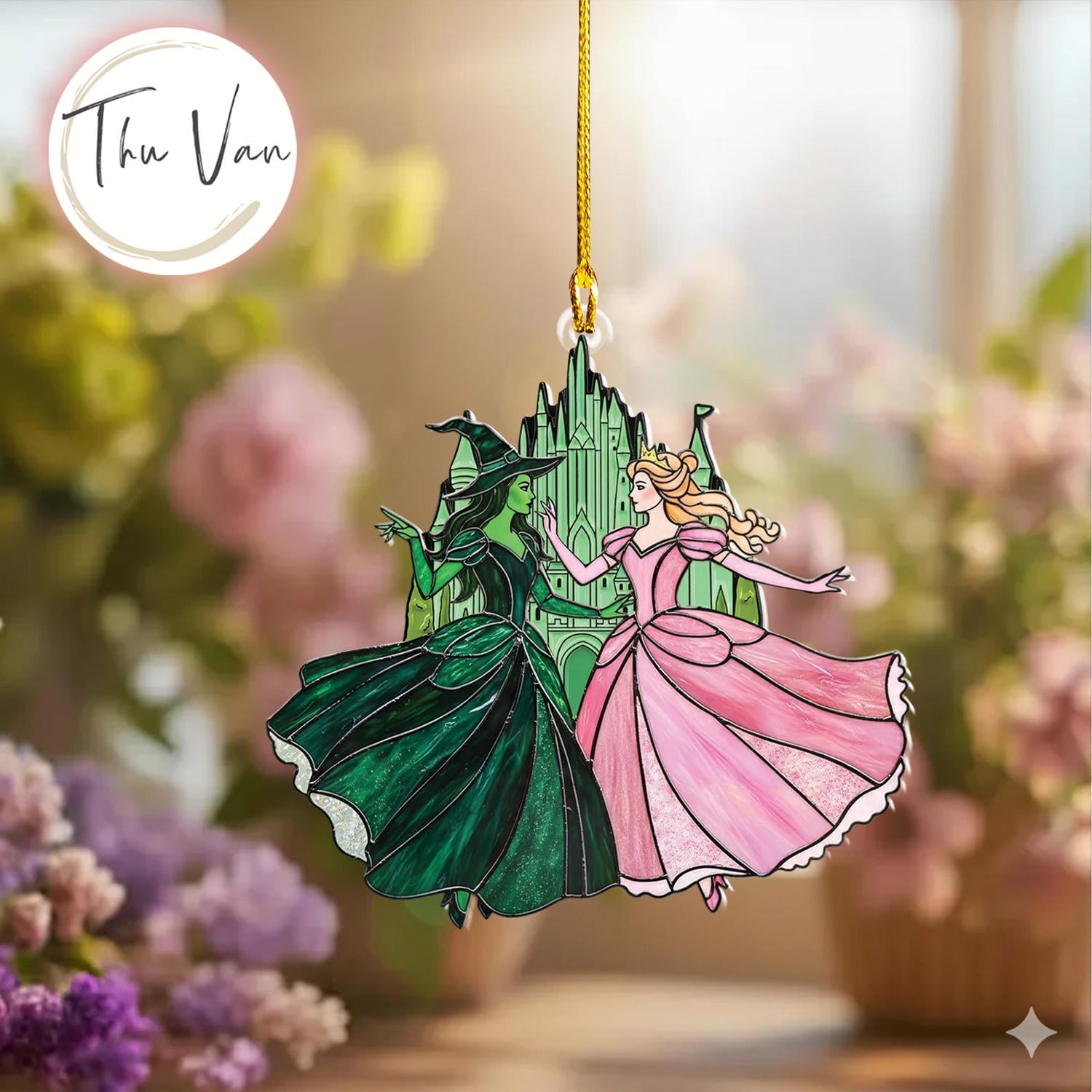 Wicked Ornament 2025, Defying Gravity Emerald Castle Ornament, Broadway ...