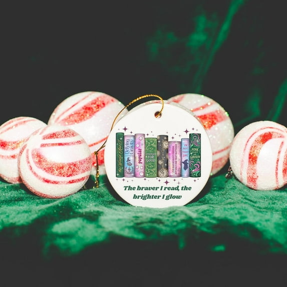 Wicked Ornament Inspired Books with Custom Text Ceramic Christmas Ornament - Walmart.com