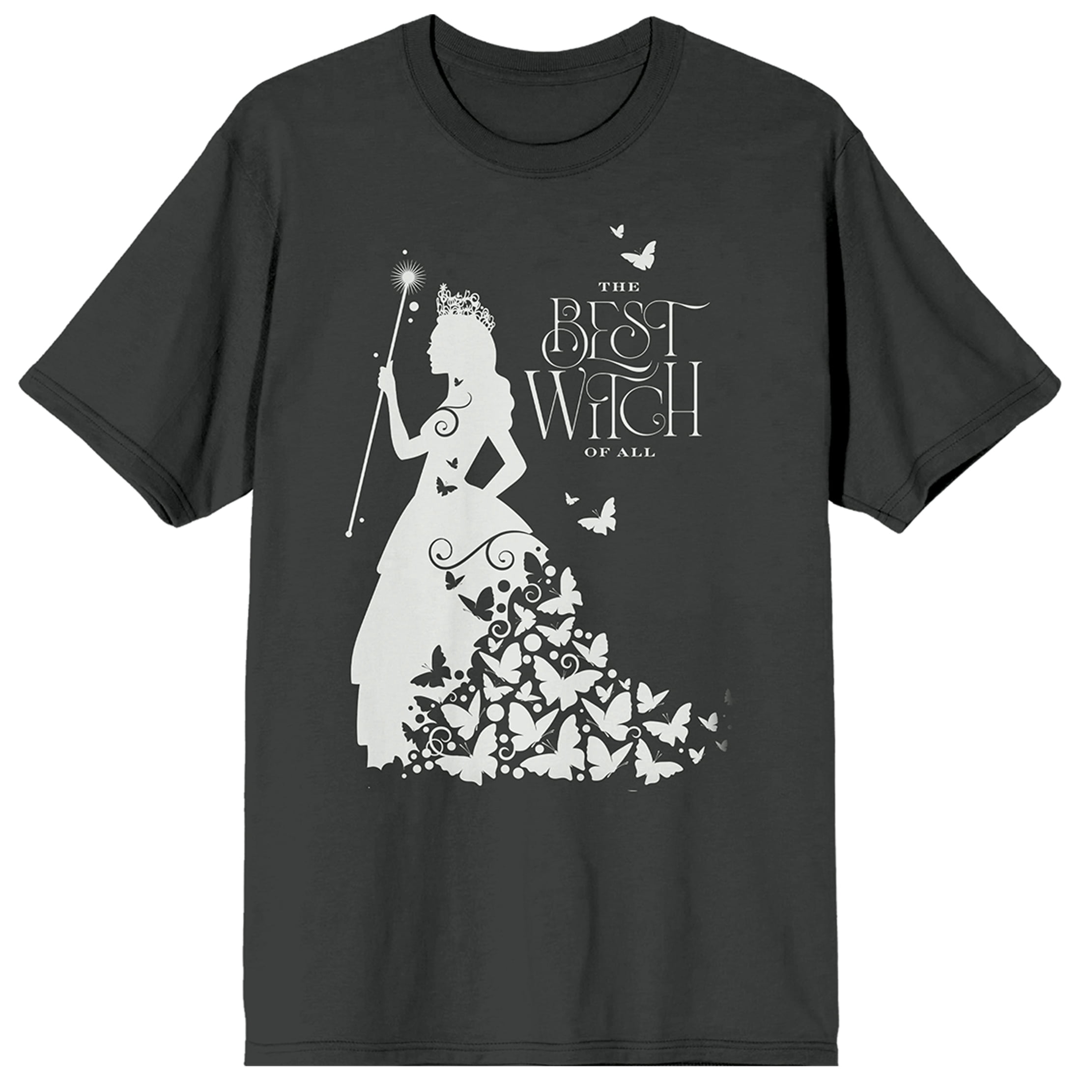 Wicked Part 1 Glinda Best Witch Adult Pepper Black Crew Neck Short ...