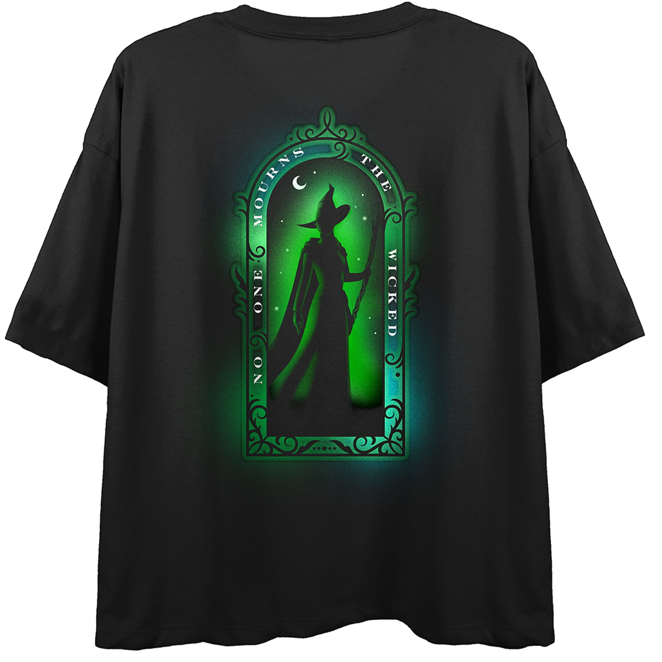 Wicked Part 1 No One Mourns The Wicked Women's Black Crew Neck Short ...