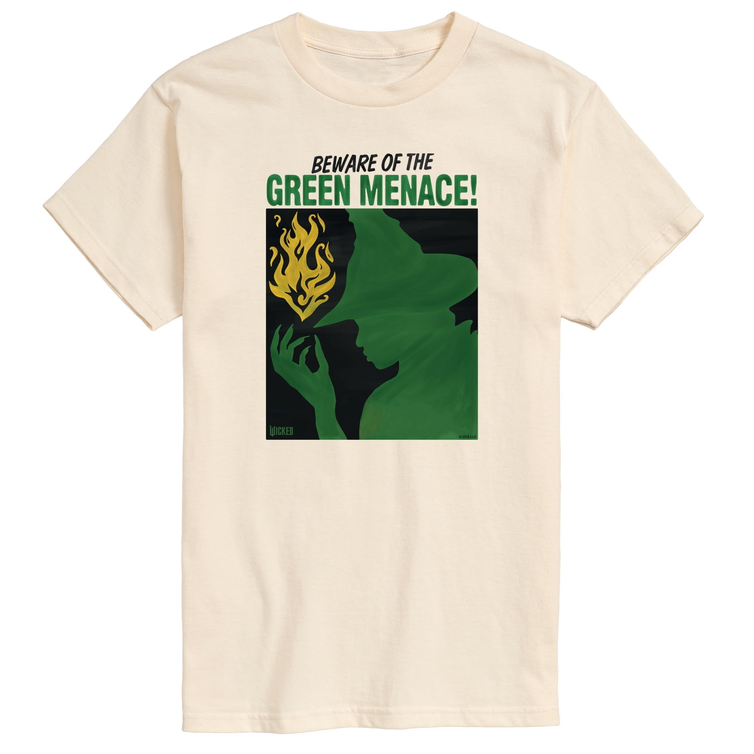 Wicked: Part 2 - Elphaba Green Menace - Men's Short Sleeve Graphic T ...