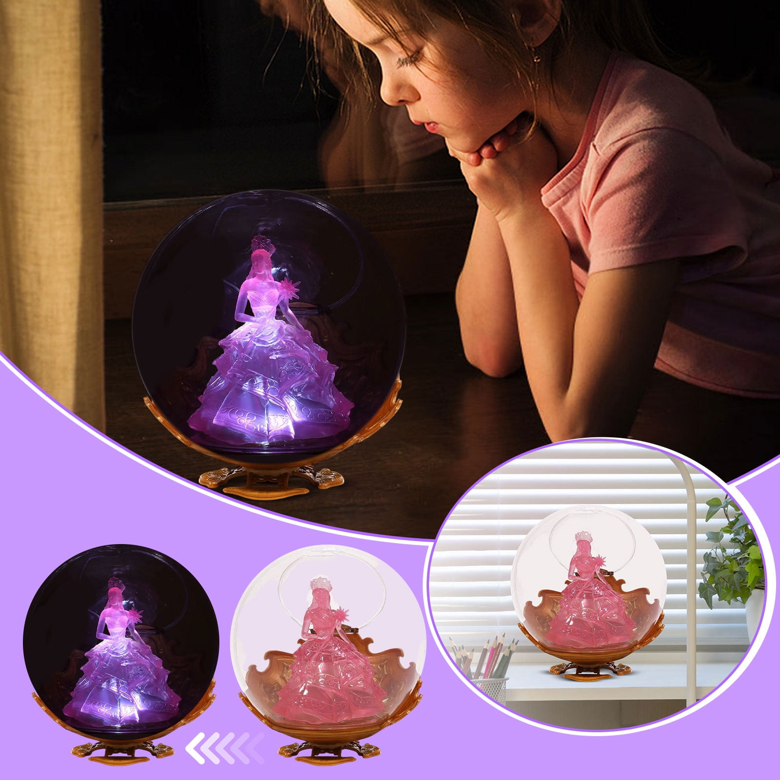 Wicked Popcorn Bucket, Pink Glinda Glow In The Dark –BPA-Free Food ...