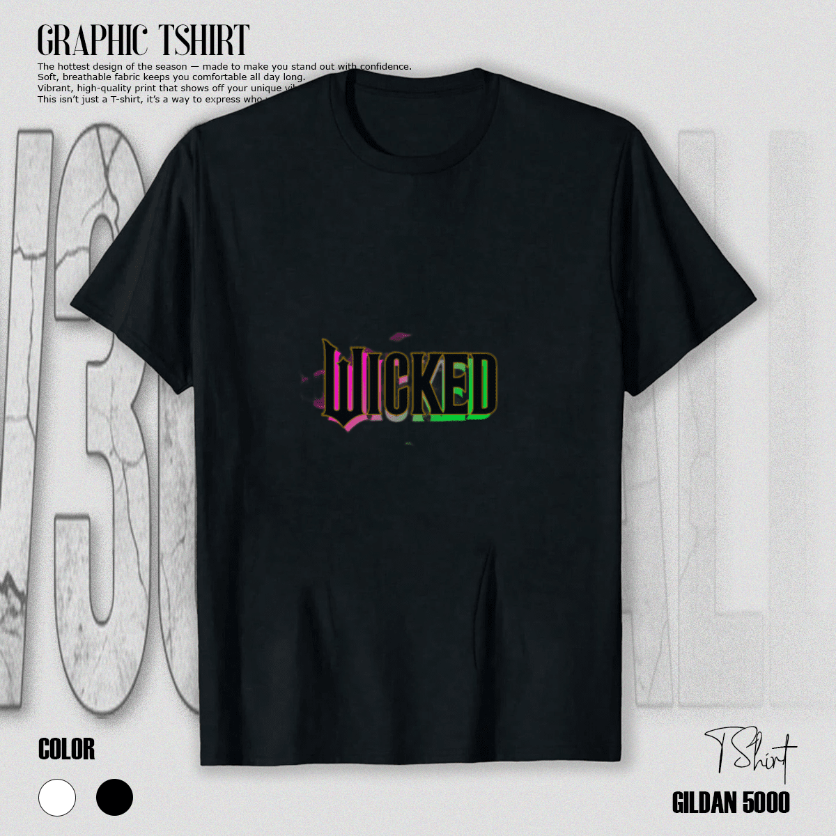 Wicked Retro Bold Graphic Edgy Fun Statement Character Art Unisex T ...