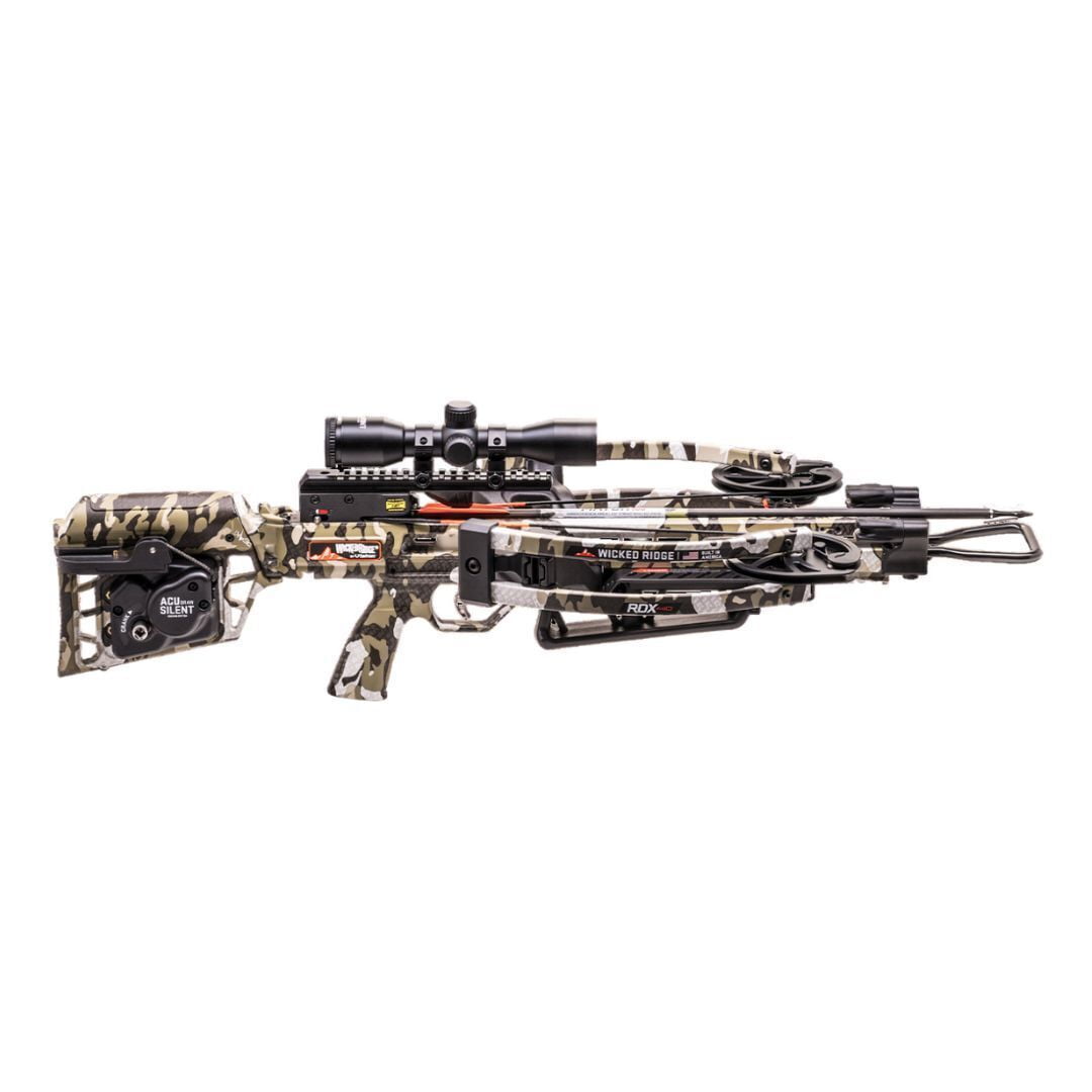 Wicked Ridge RDX 410 Crossbow Package ACUdraw Silent Peak XT Camo - Walmart.com