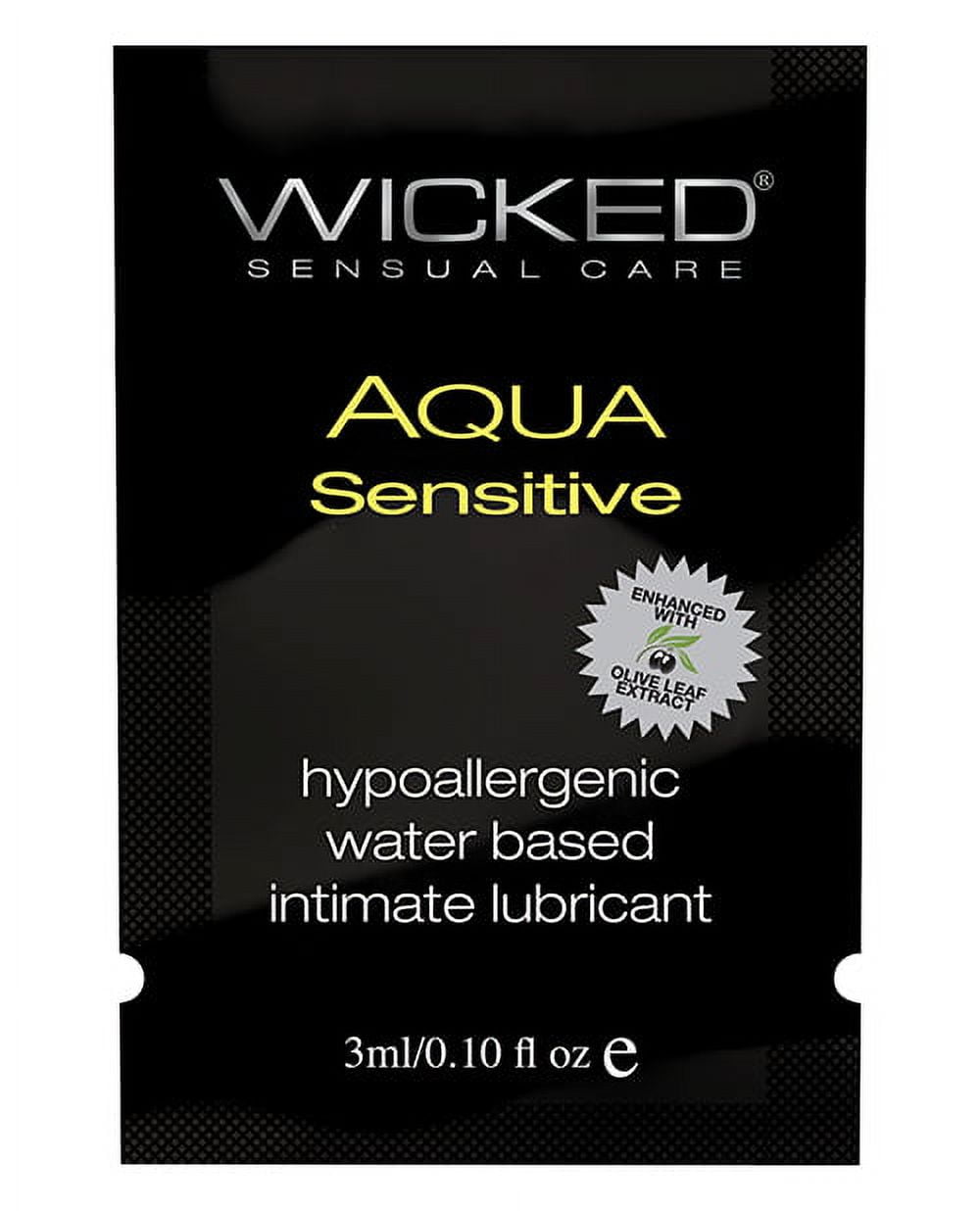 Wicked Sensual Care Hypoallergenic Aqua Sensitive Water Based Lubricant ...