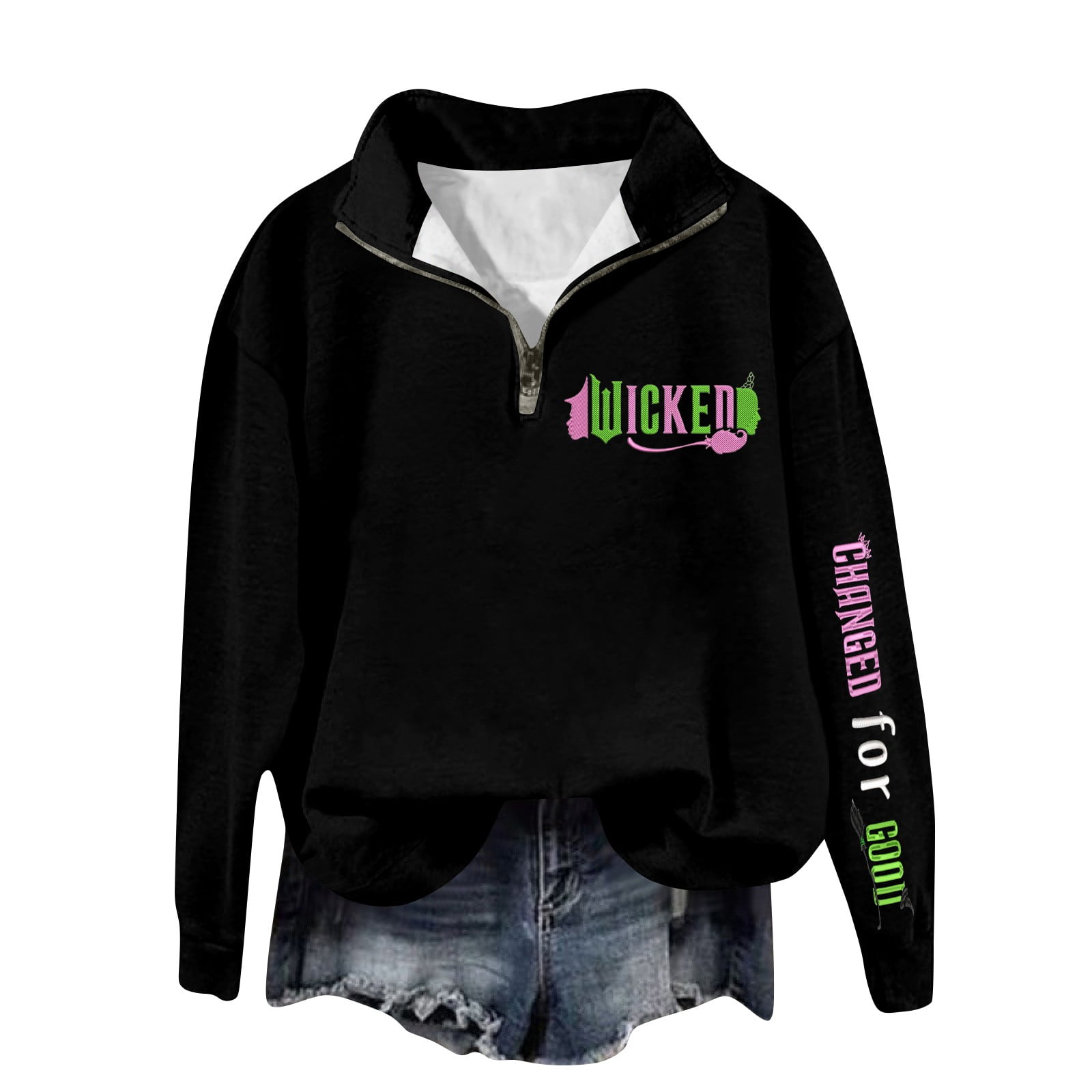 Wicked Sweatshirt Shirt for Women, Wicked Merch Stylish Women's Black ...