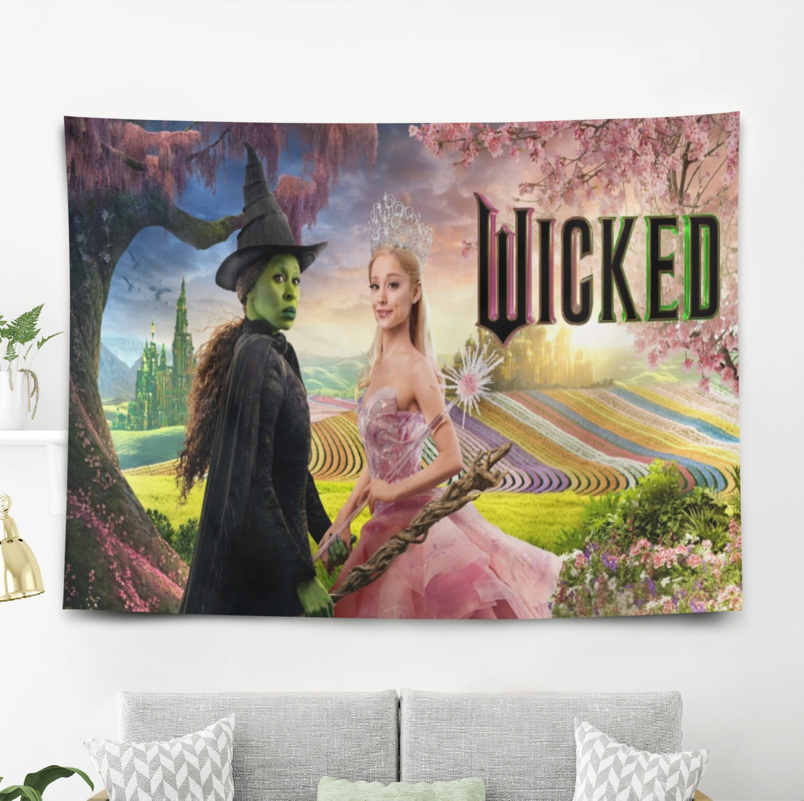 Wicked Tapestry Gift Wall Hanging Backdrop for Room Bedroom Girls Fans ...