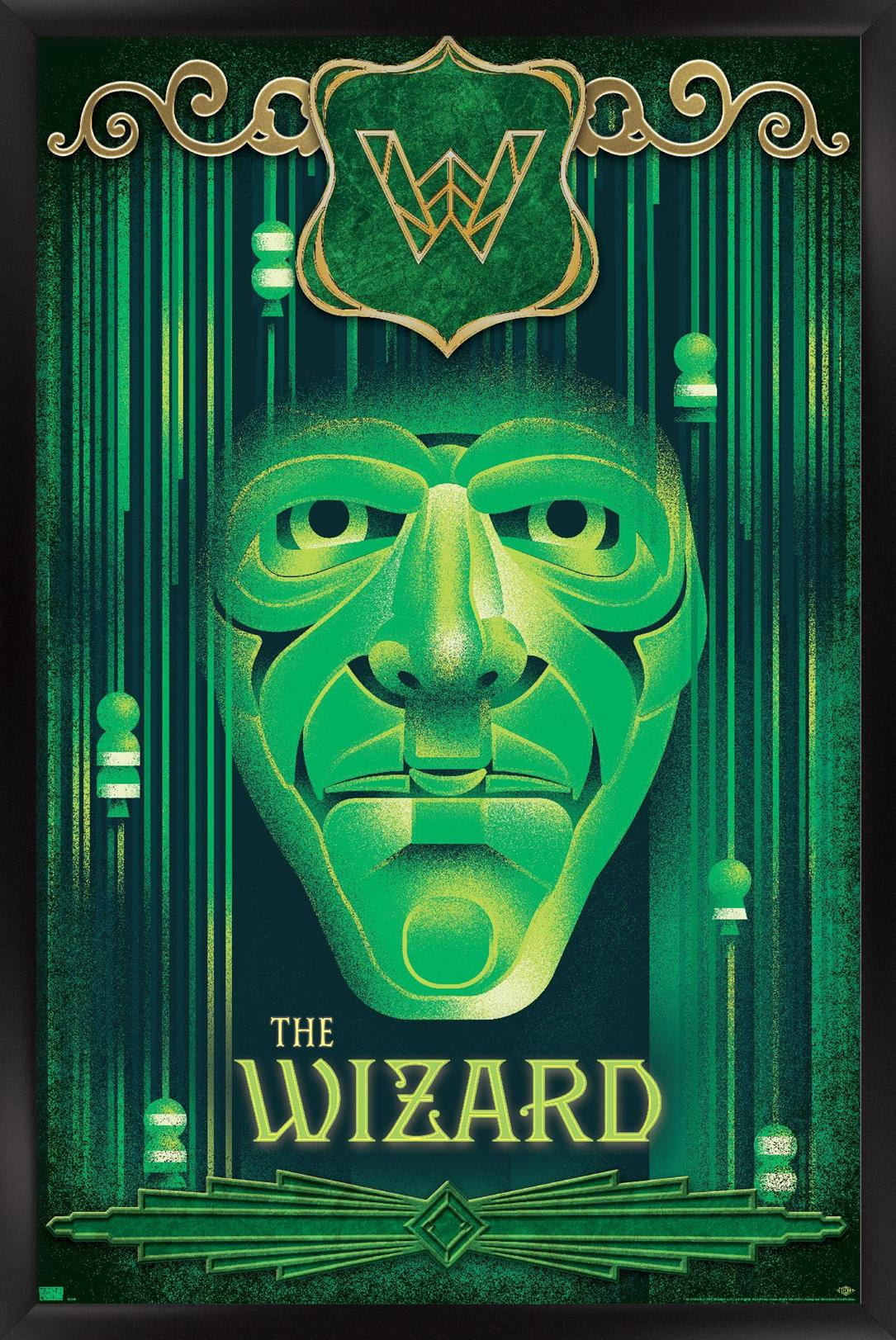 Wicked - The Wizard Wall Poster, 22.375" x 34" Framed - Walmart.com